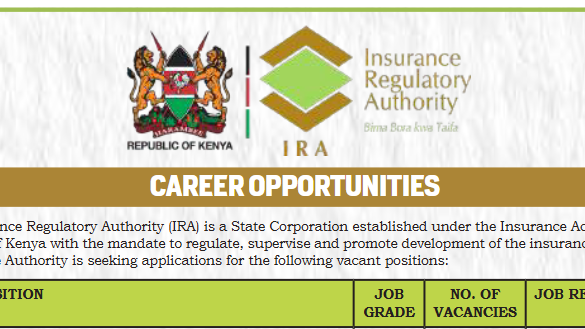 51 Vacancies Open At Insurance Regulatory Authority - Opportunities for ...